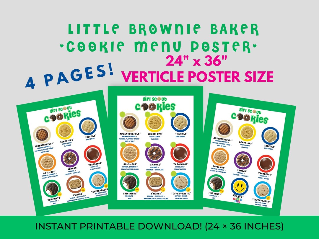 LBB Girl Scout Cookie Menus (2 Sizes + 2 Styles) to Spruce up Your ...