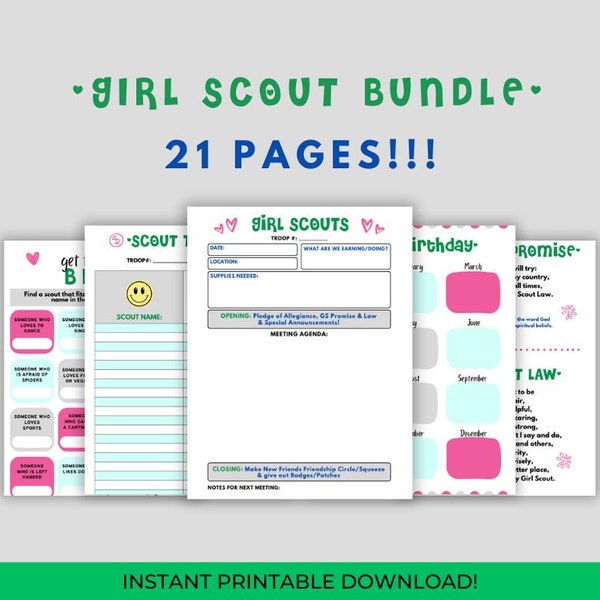 Girl Scout Planner - Etsy