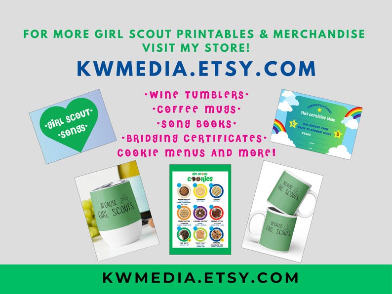 LBB Girl Scout Cookie Menus (2 Sizes + 2 Styles) to Spruce up Your ...