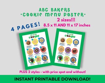 ABC Bakers Girl Scout Cookies Printable Cookie List, Girl Scout Cookie ...