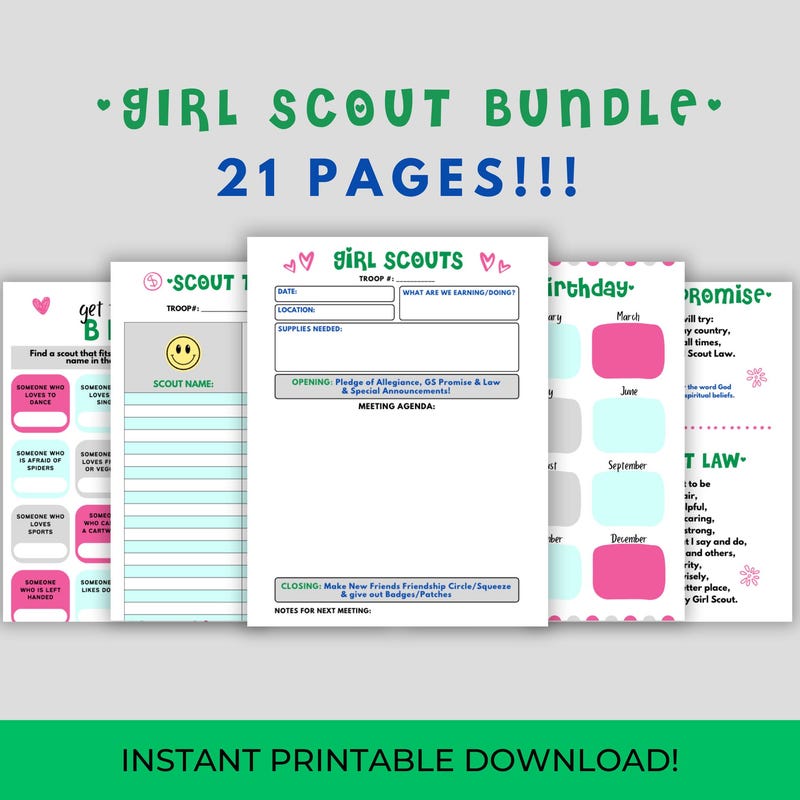 Girl Scout Planner - Etsy