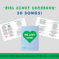 Girl Scouts Together Song Printable - Etsy