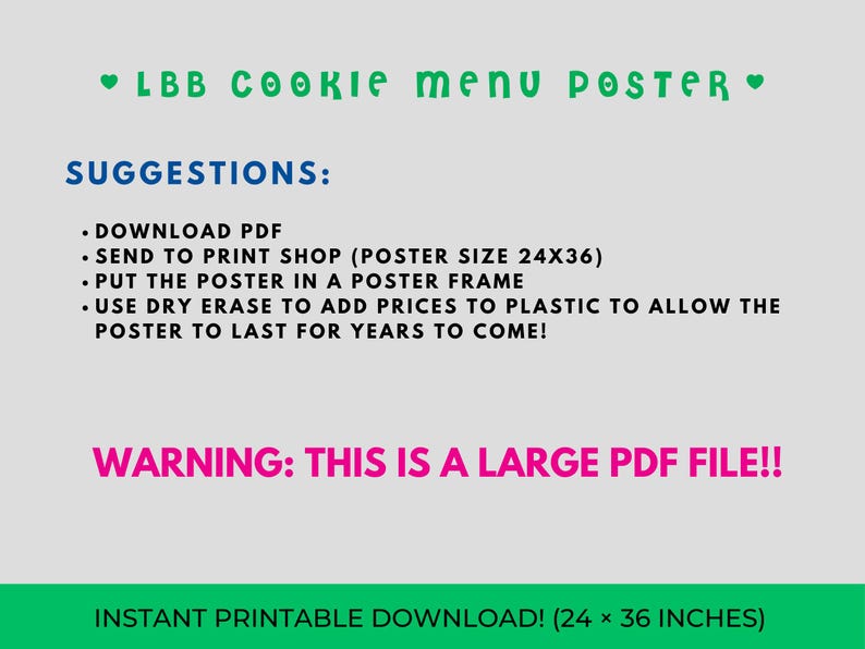 LBB Girl Scout Cookie Menus (2 Sizes + 2 Styles) to Spruce up Your ...
