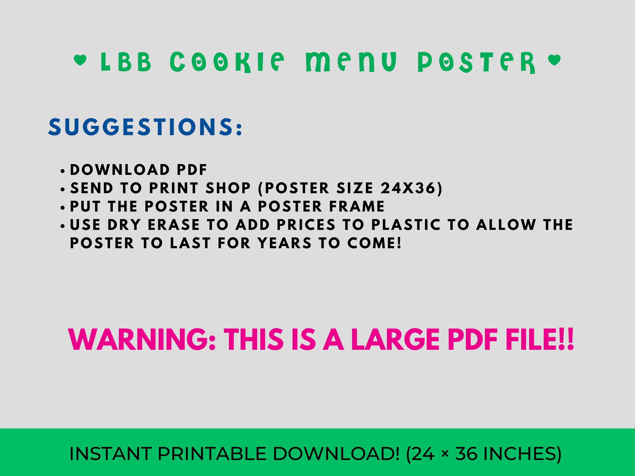 LBB Girl Scout Cookie Menus (2 Sizes + 2 Styles) to Spruce up Your ...