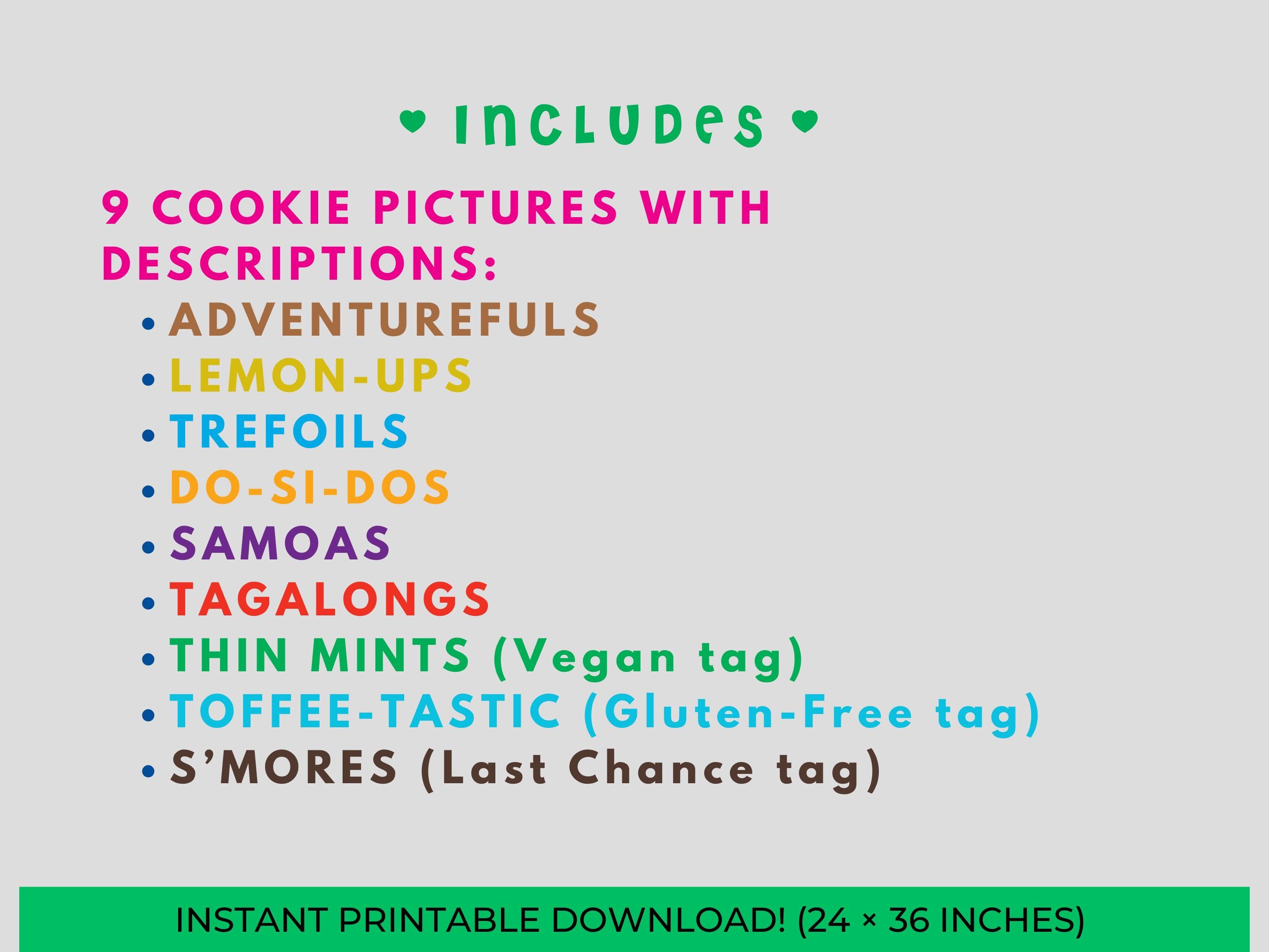 LBB Girl Scout Cookie Menus (2 Sizes + 2 Styles) to Spruce up Your ...