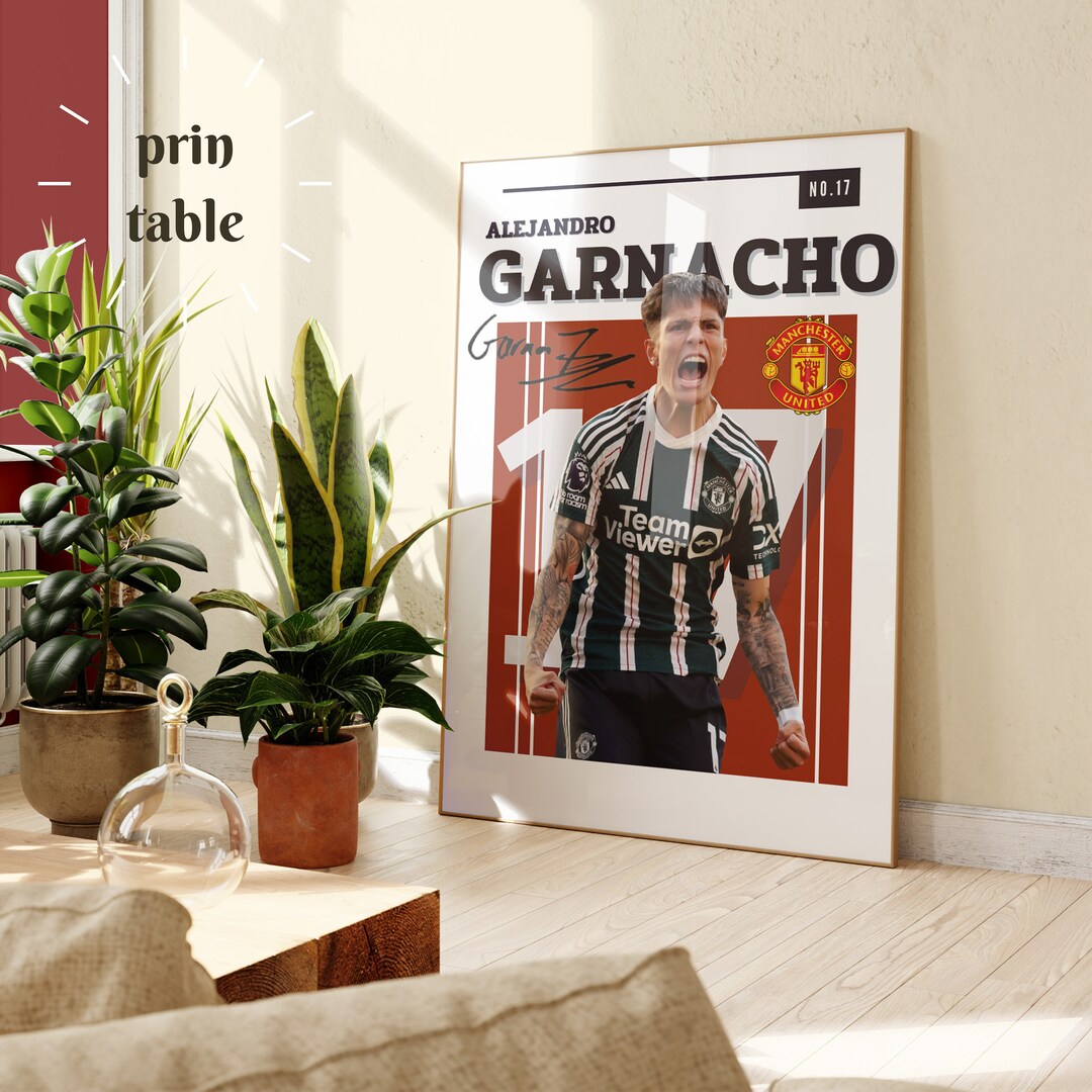 Garnacho Poster,argentina Poster,garnacho Signature,garnacho Print ...