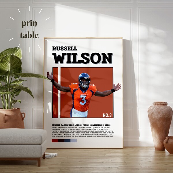 Russell Wilson - Etsy