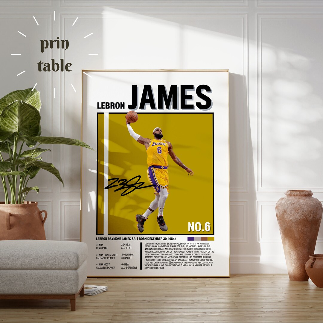Lebron James Poster,basketball Print, Basketball Poster,basketball ...