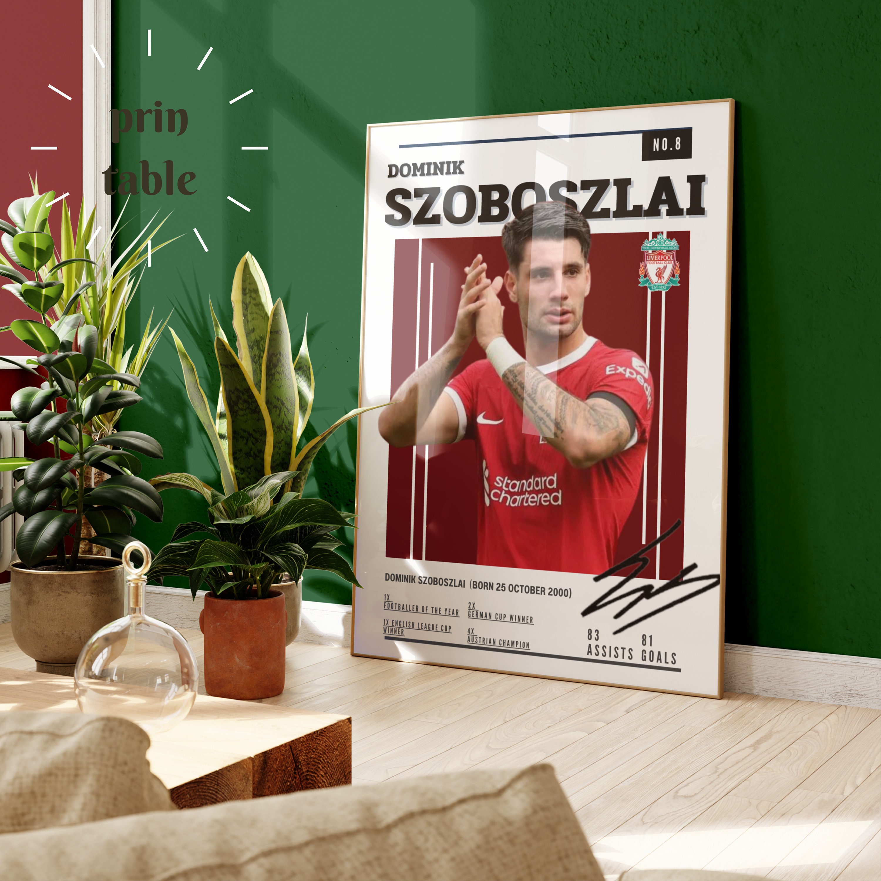 Dominik Szoboszlai Poster,hungary Player Poster,szoboszlai Print ...