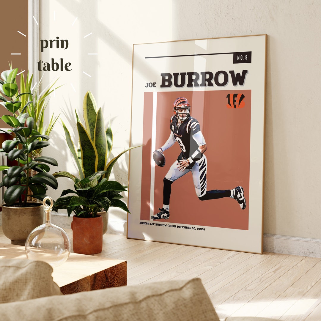 Joe Burrow Poster, Joe Burrow, American Football Fan Gifts, American ...