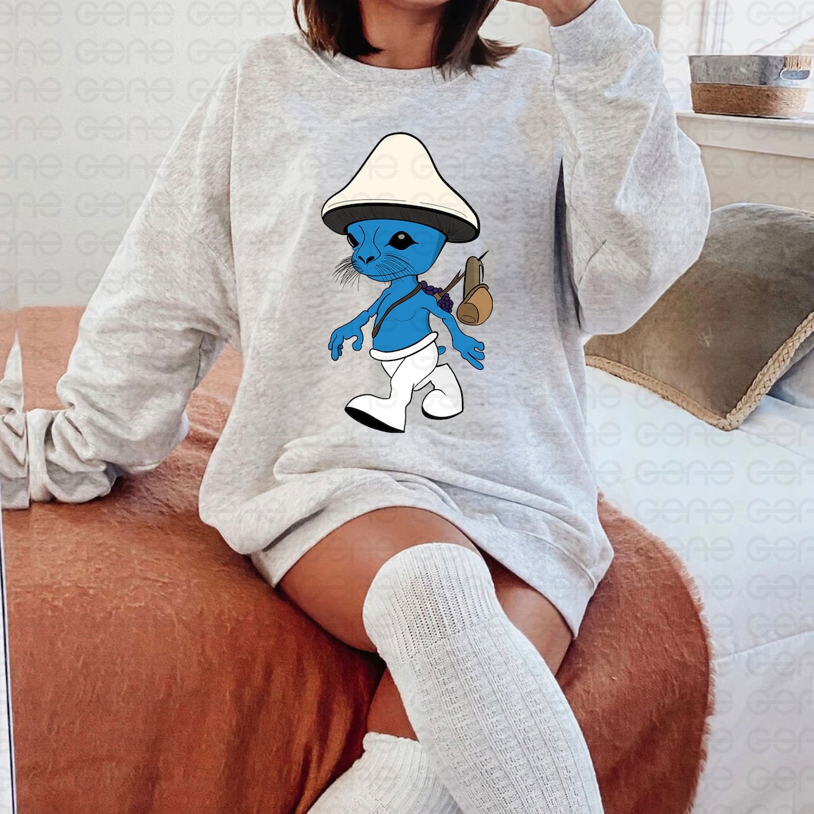 Blue Smurf, Cat Meme, Svg, Png, Pdf, Jpg Digital Download, Sublimation ...