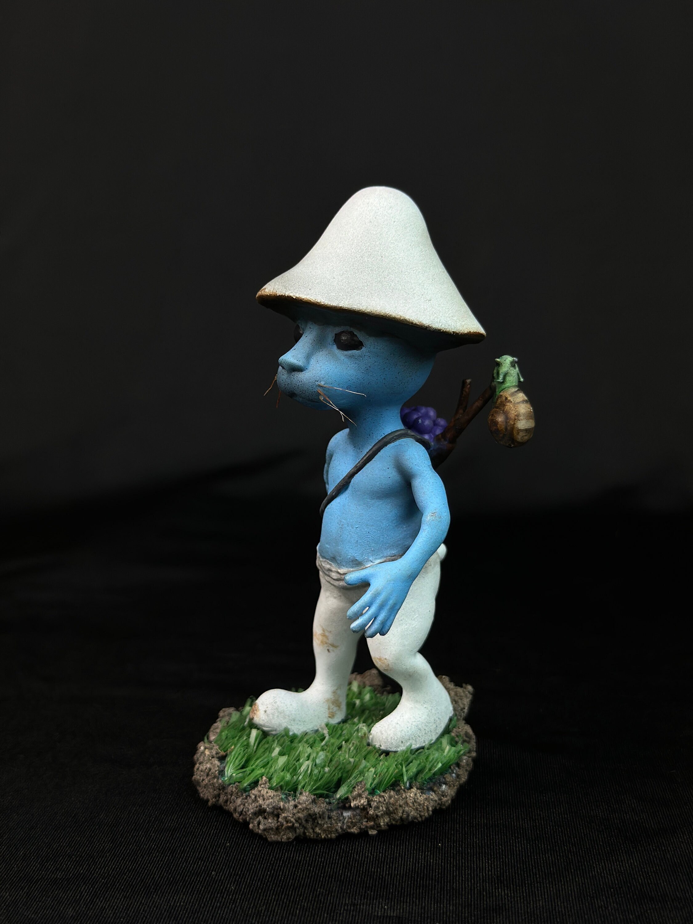 Blue Smurf Cat Figure, Handmade, 3D Printed,gifts - Etsy