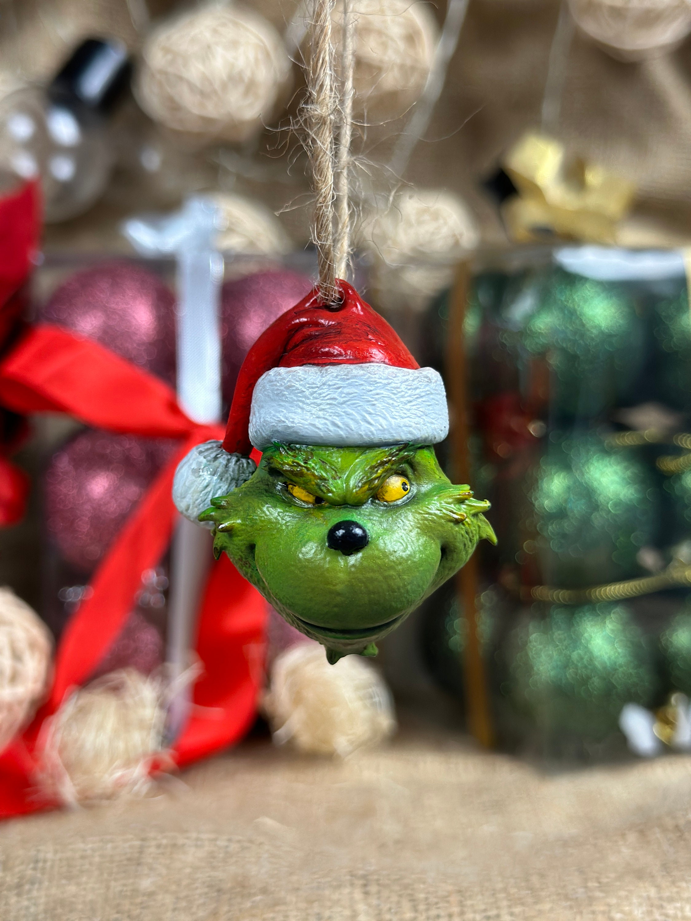 The Grinch, Figurines, Pine Tree Ornaments, Christmas Ornament ...