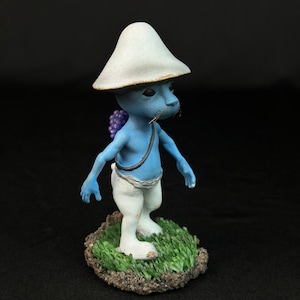 Blue Smurf Cat Figure, Handmade, 3D Printed,gifts - Etsy