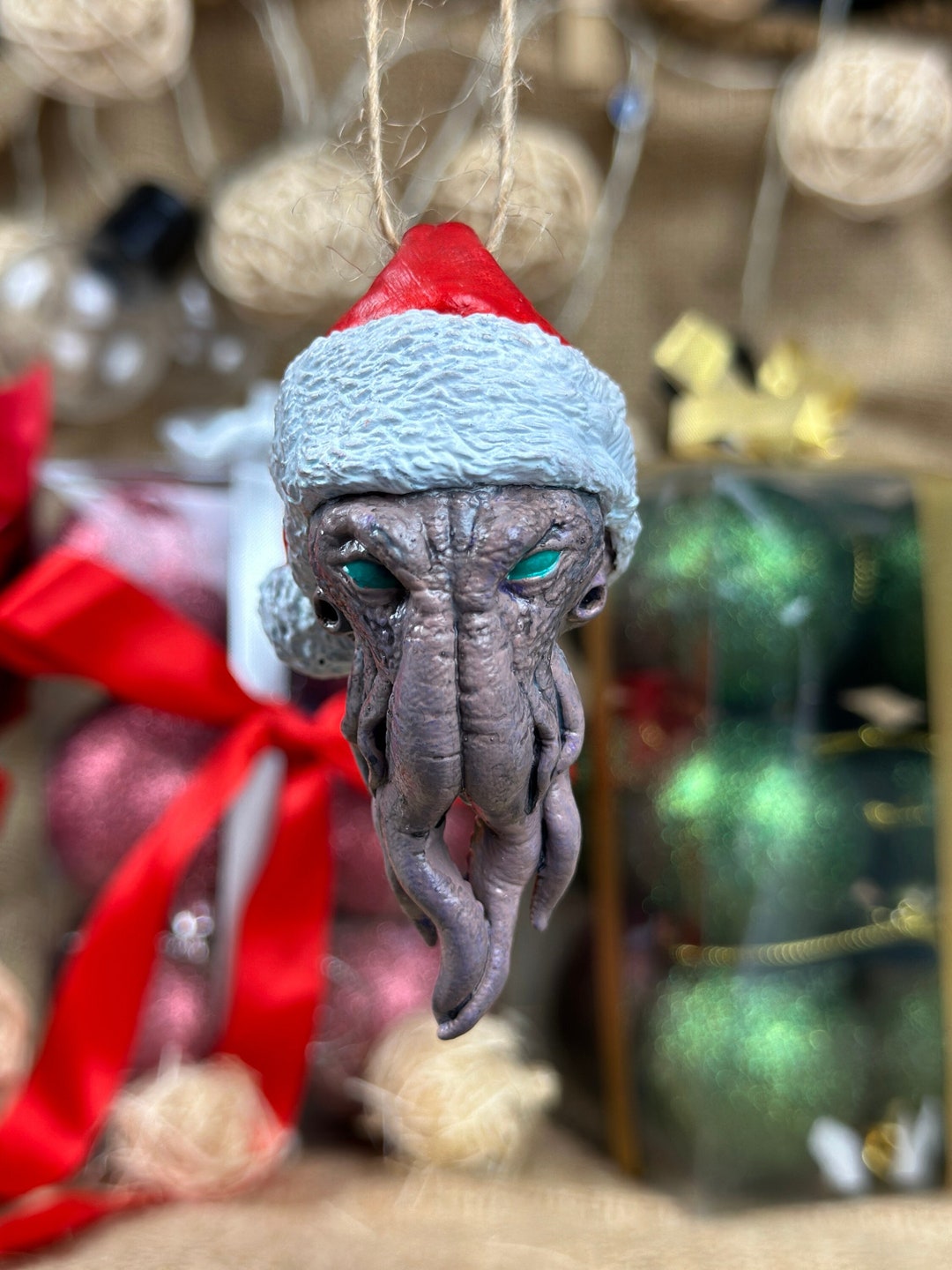 Cthulhu Head, Davy Jones, Pine Tree Ornaments, Christmas Ornament ...