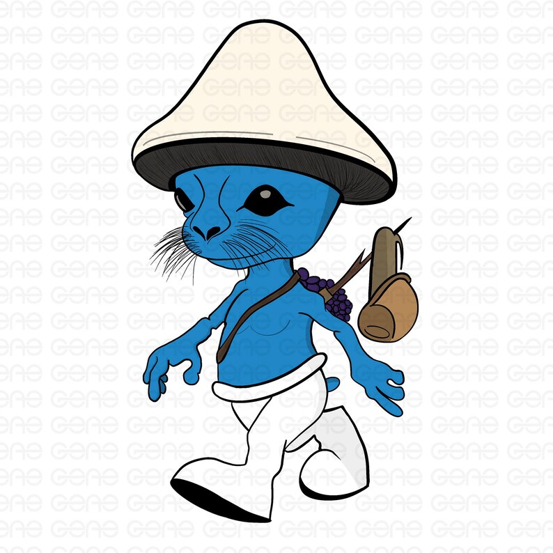 Blue Smurf, Cat Meme, Svg, Png, Pdf, Jpg - Digital Download ...