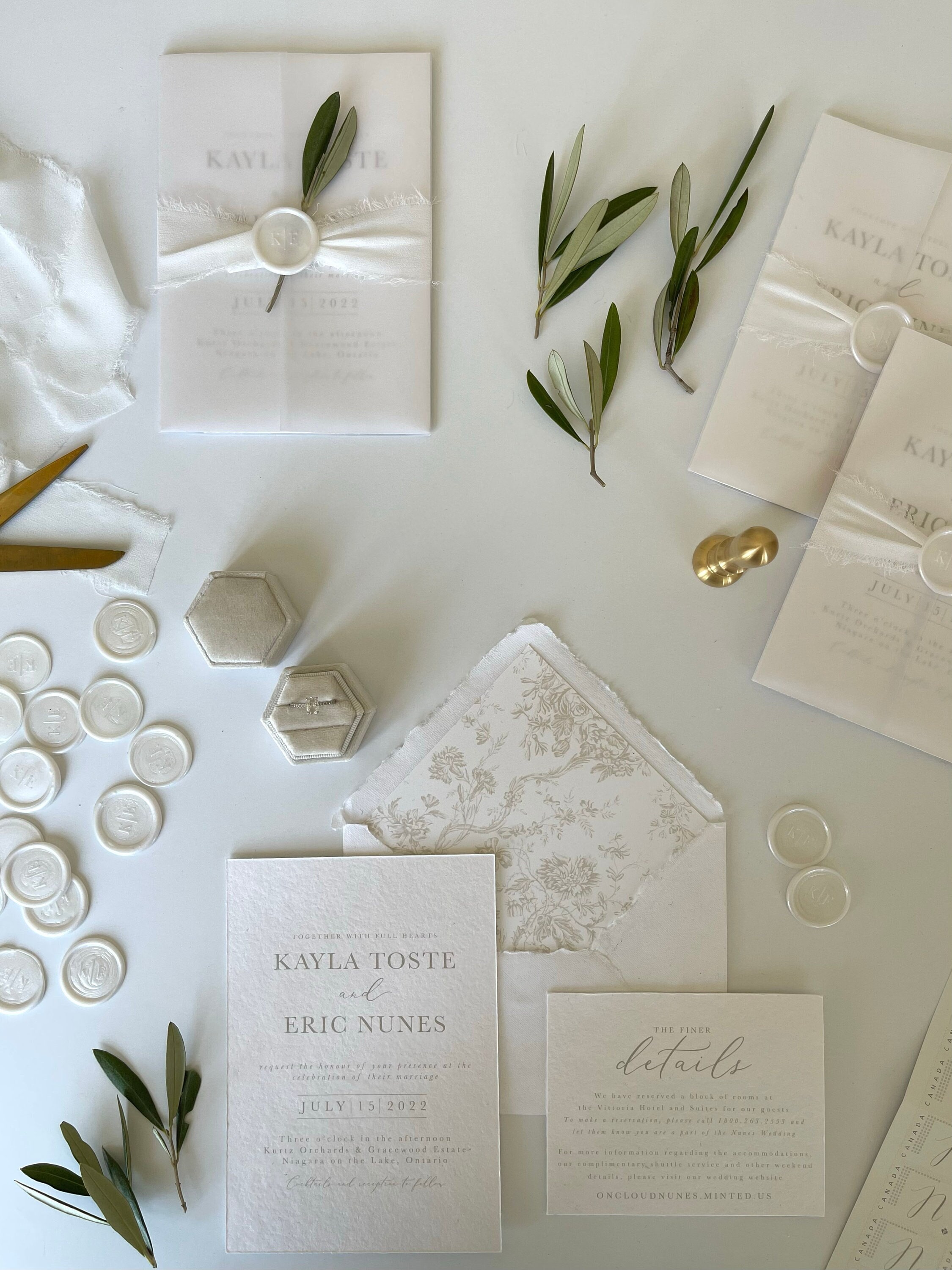 Classic Wedding Invitation Template Set - Etsy