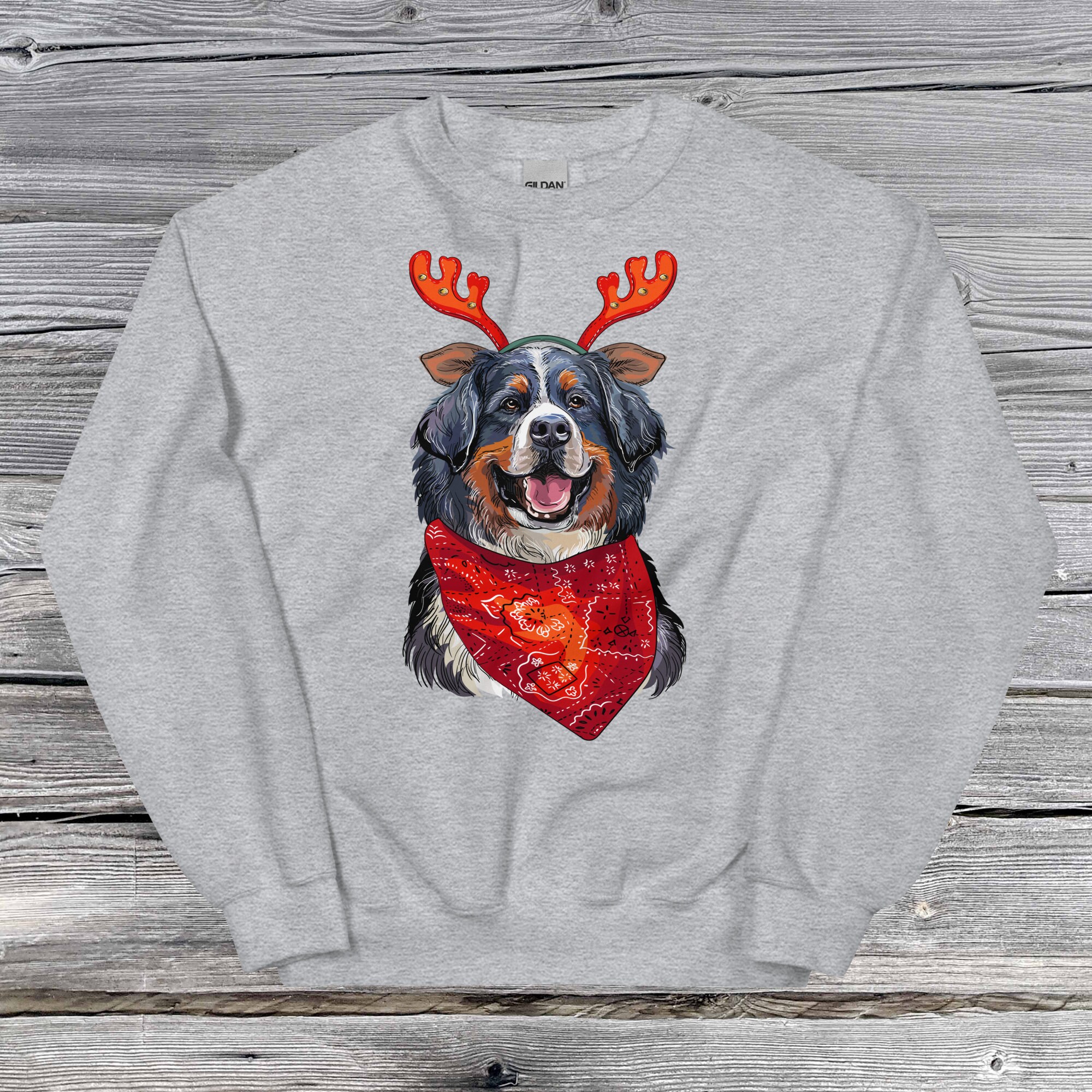 Bernese Mountain Dog Christmas Sweatshirt Gift for Dog Lover, Berner ...