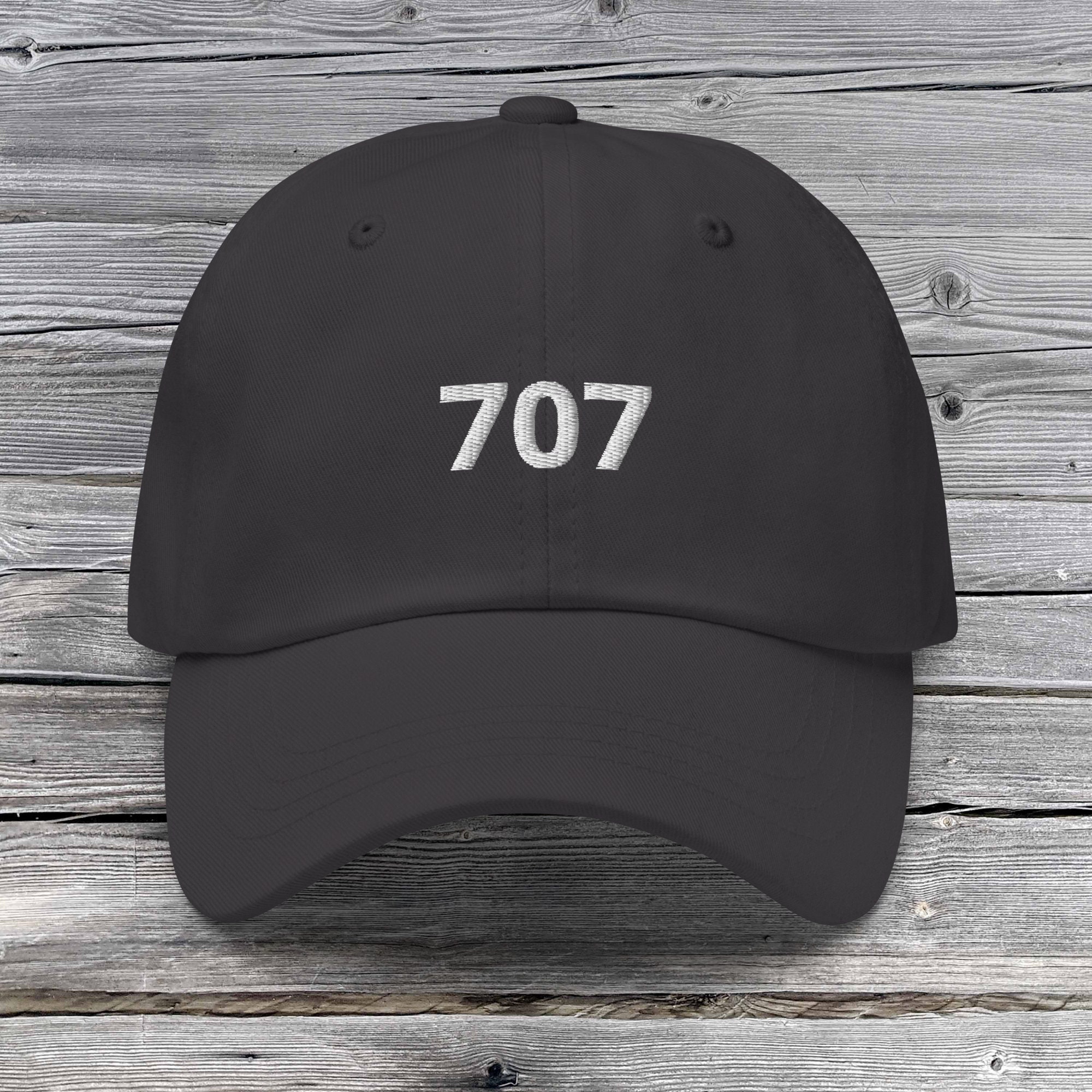 707 Area Code Embroidered Hat 707 Hat Mendocino County Hat Etsy