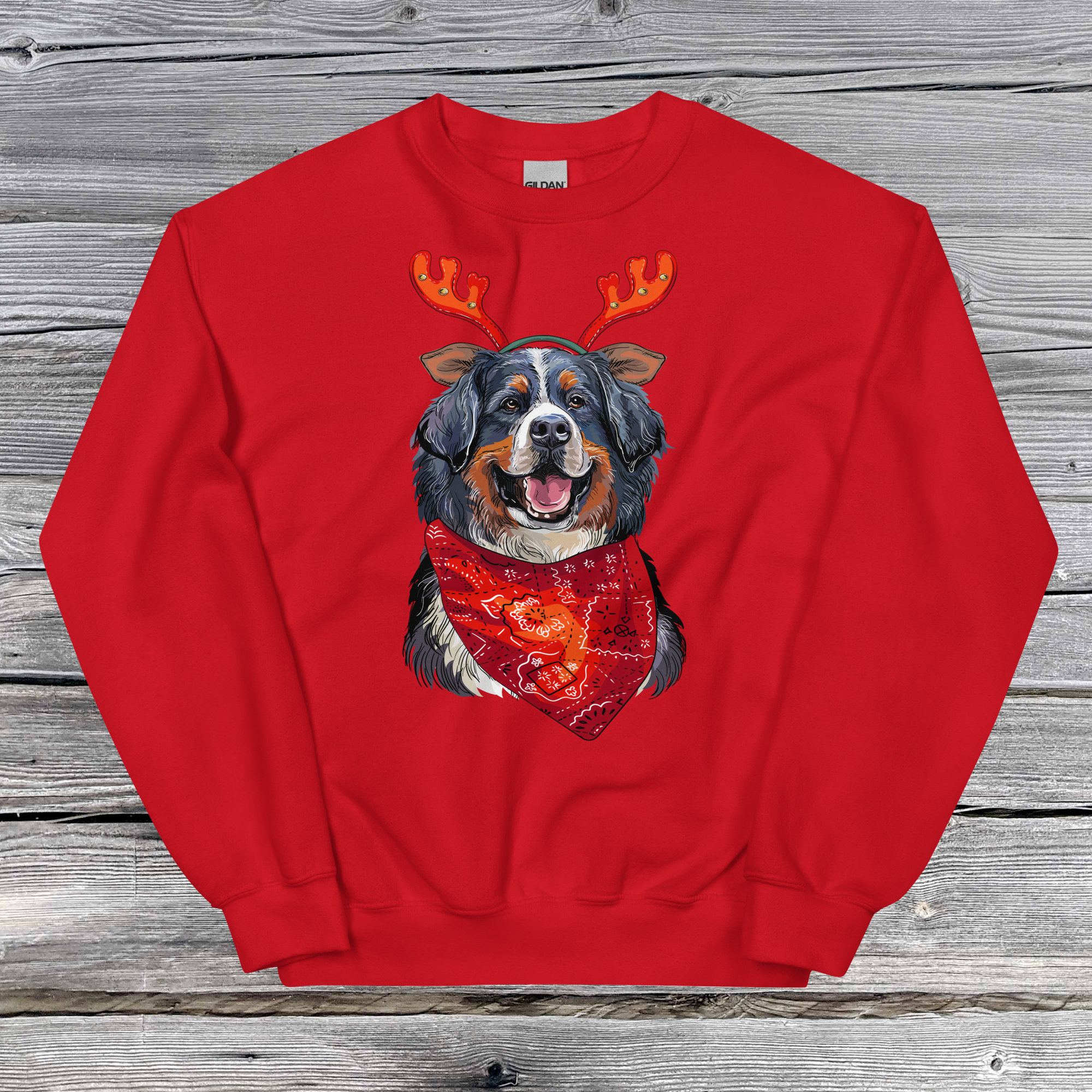 Bernese Mountain Dog Christmas Sweatshirt Gift for Dog Lover, Berner ...