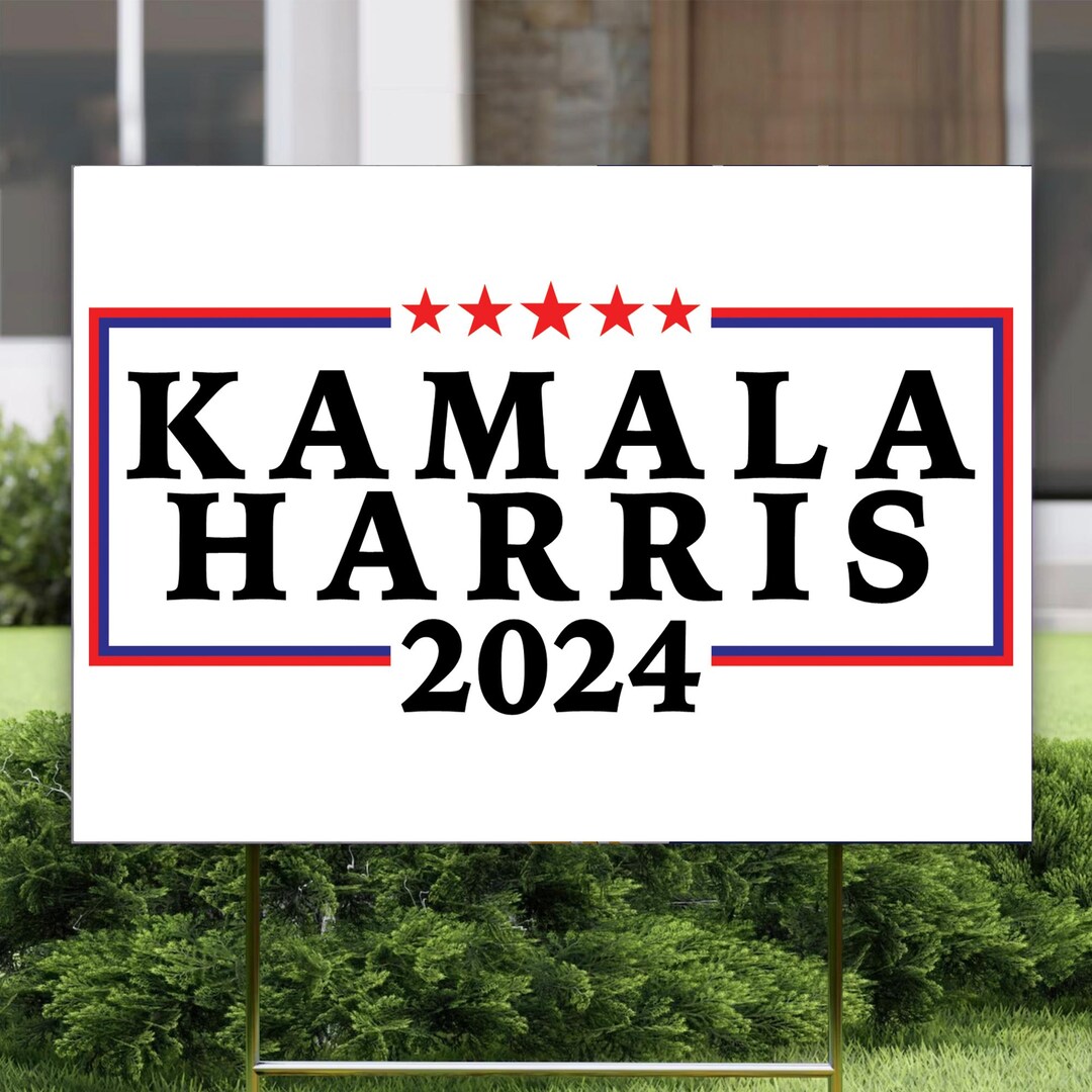 Support Kamala Harris Sign Kamala Harris Campaign Sign Political Yard ...