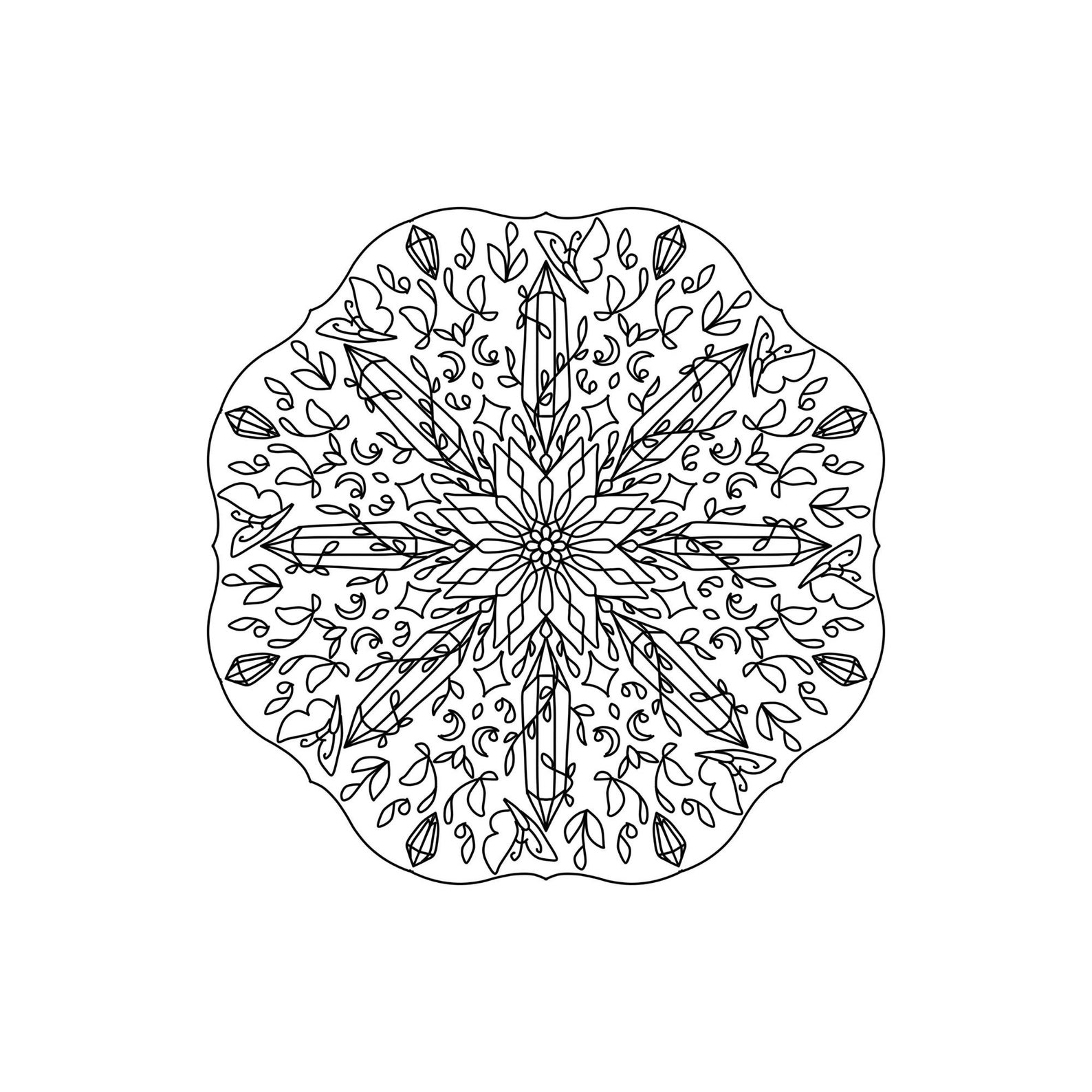 Mandala Coloring Pages Printable for Adults and Kids PDF A4 Digital ...