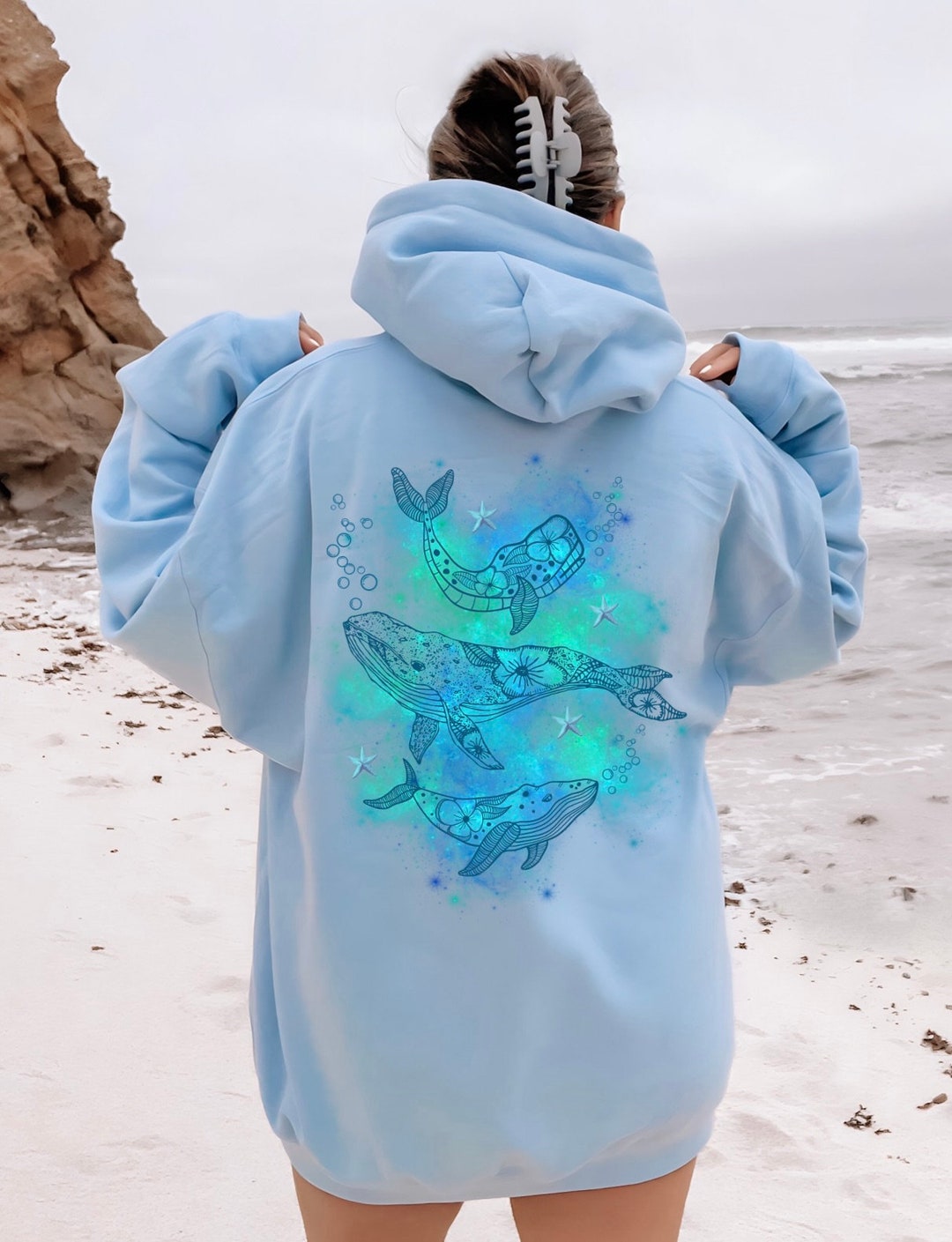 Ocean Inspired Style Ocean Beach Hoodie Ocean Animal Shirt Marine ...