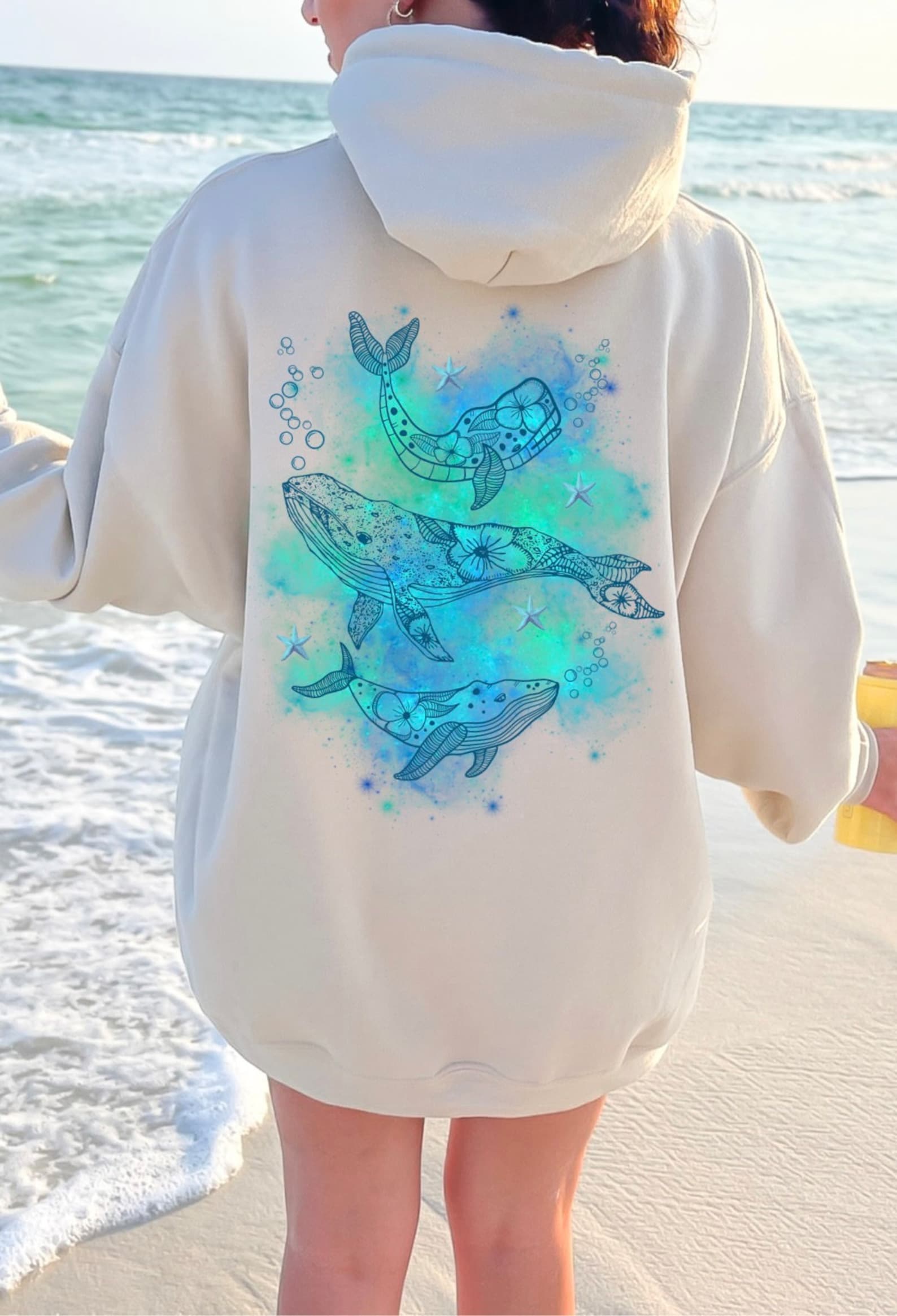 Ocean Inspired Style Ocean Beach Hoodie Ocean Animal Shirt Marine ...