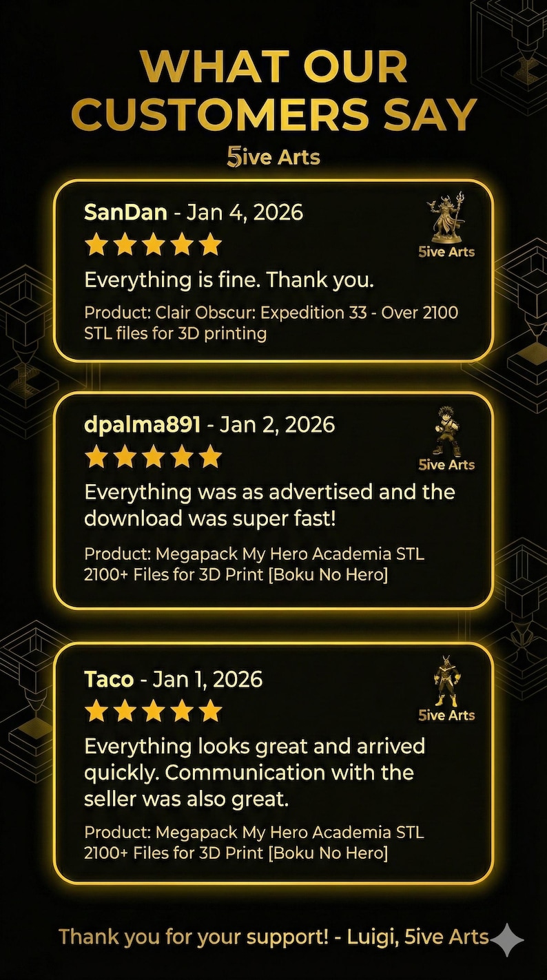 Chainsaw Man 3D Print STL Files Collection – Denji, Power, Makima, Reze ...