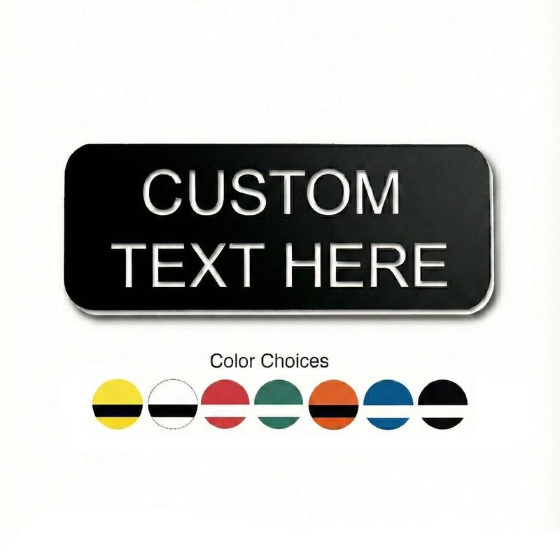 Custom Text Plastic Label - Etsy