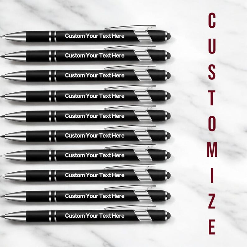 Custom Engraved Stylus Pen: Personalized Metal Touchpen, Corporate Gift ...