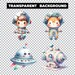 Cute Space Watercolor Clipart Bundle, Outer Space Clipart, Galaxy ...