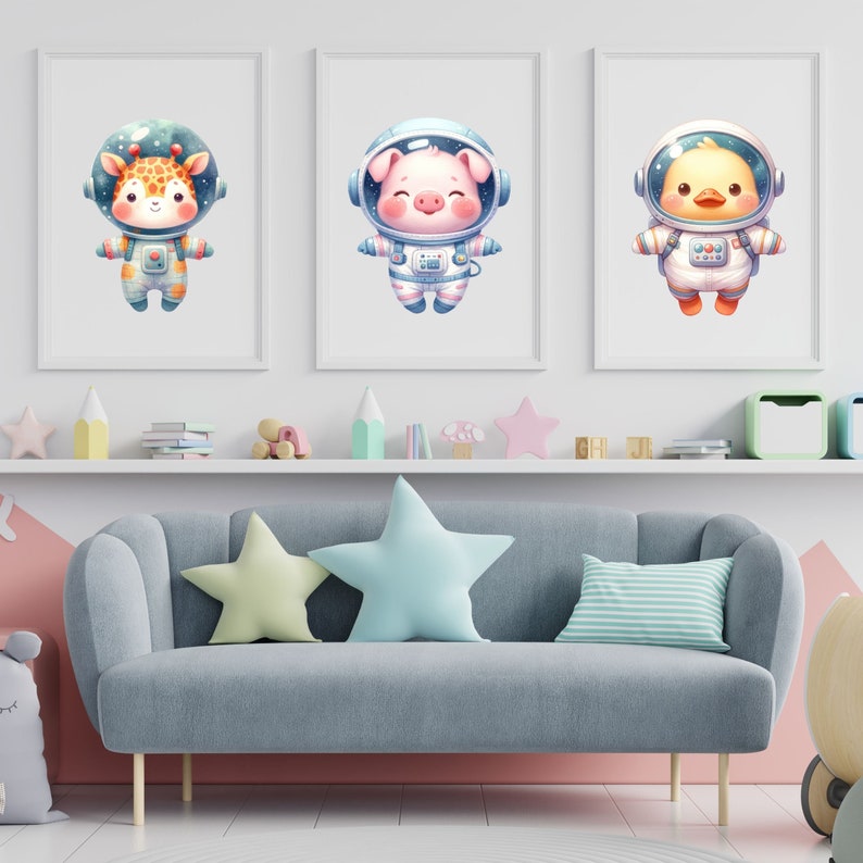 Cute Space Watercolor Clipart Bundle, Outer Space Clipart, Galaxy ...