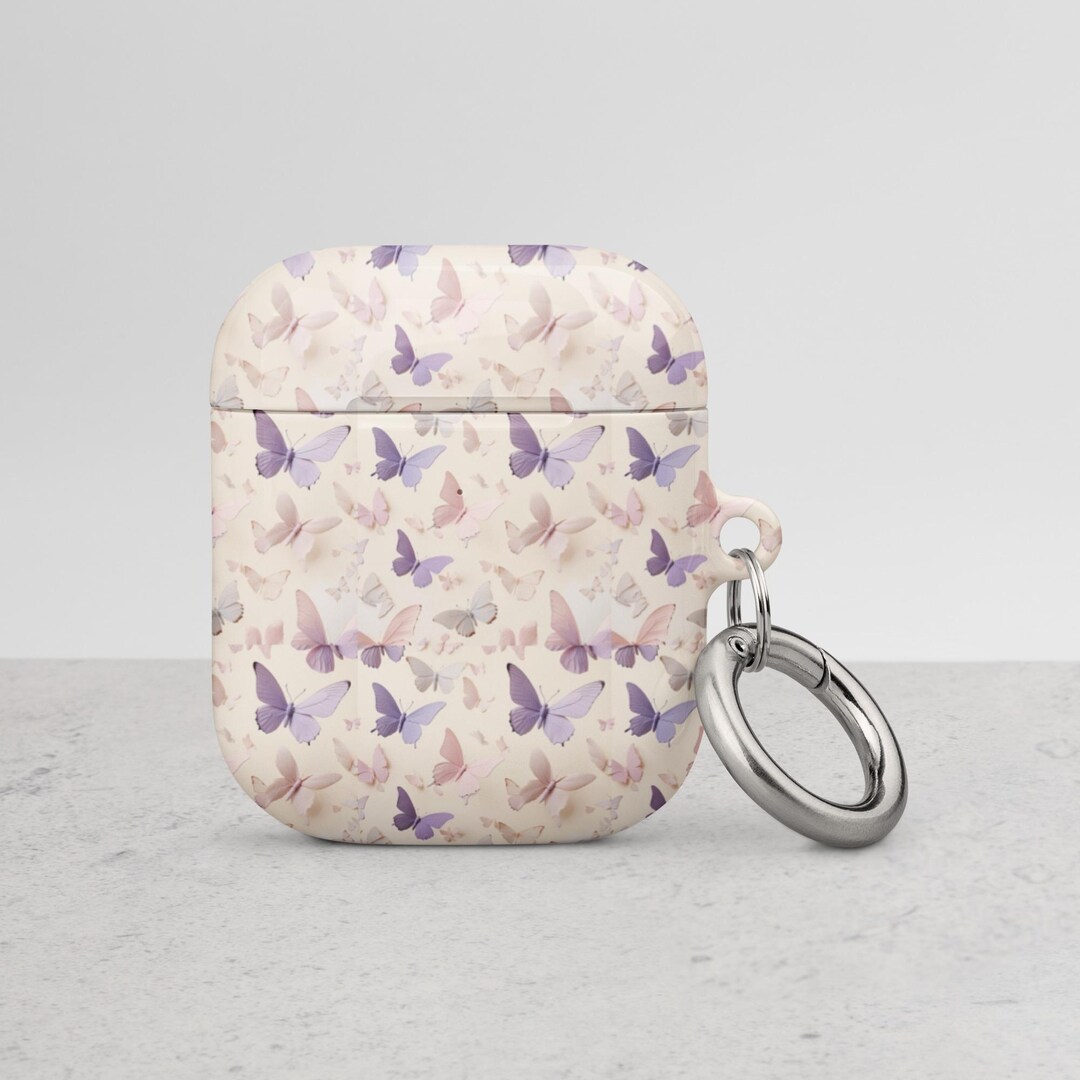 Soft & Feminine 3D Butterfly Airpods Case - Pastel Paper Cutout-case ...