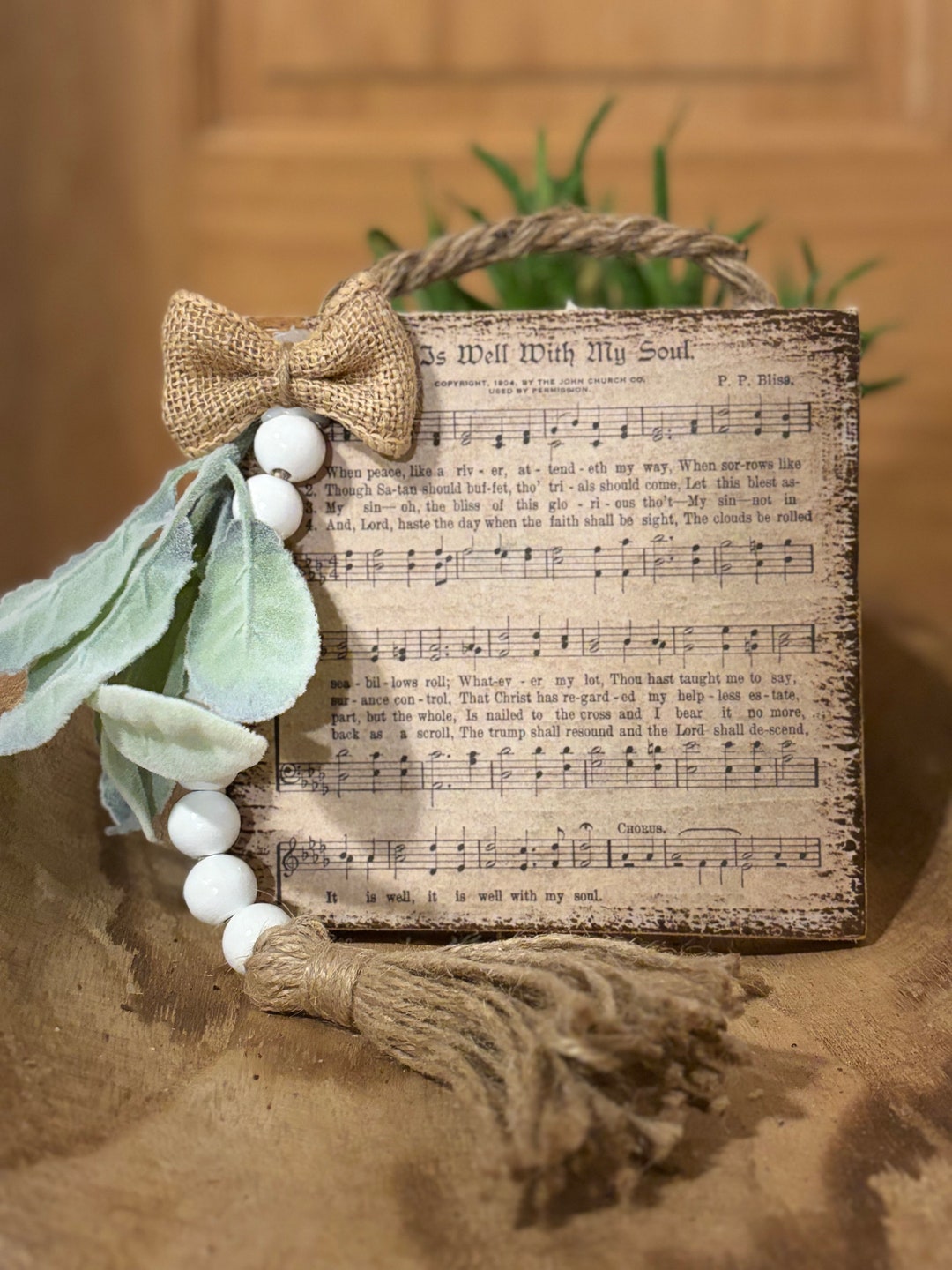 Handmade Christian Hymnal Music Notes Wooden Home Decoration Choir Gift ...