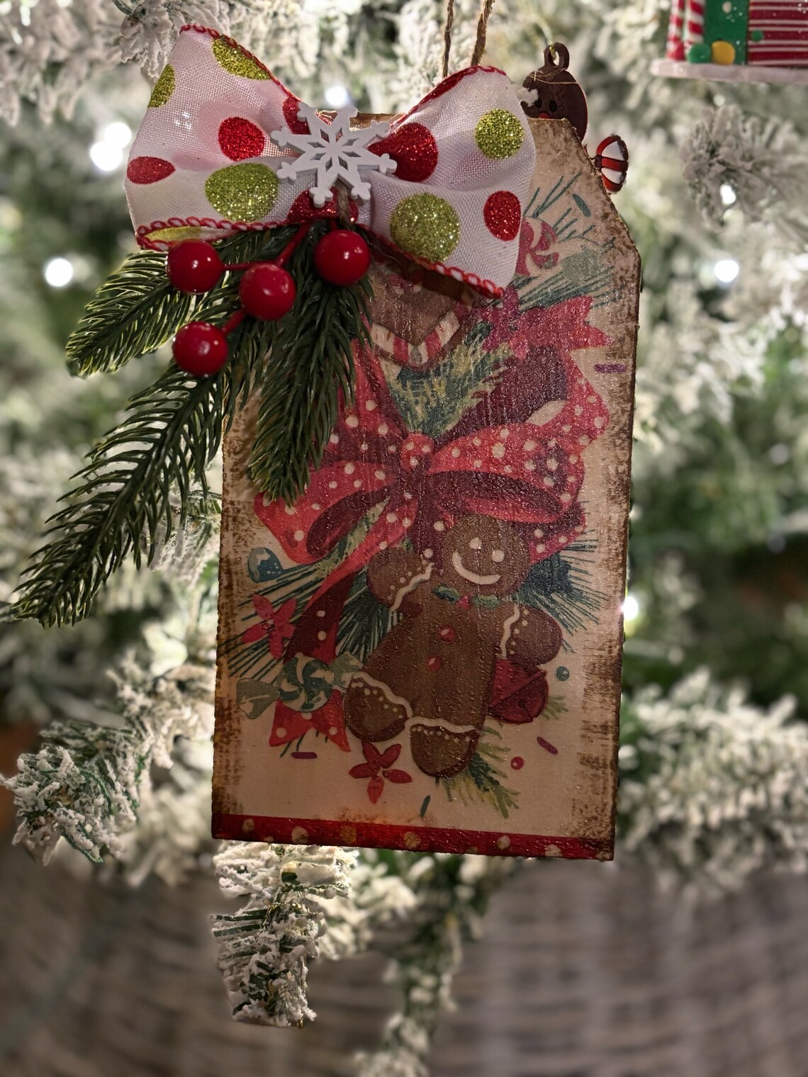 Gingerbread Man Christmas Ornament - Etsy