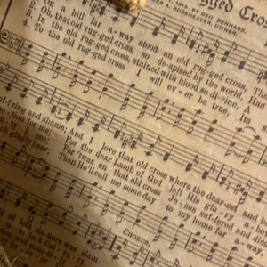 Unique Sheet Music Gift. Square Handmade Wooden Decoration. Perfect for ...