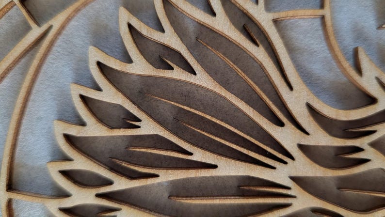 Floral Window Hanger Thistle SVG, DXF, STL - Landscape, Digital Laser ...