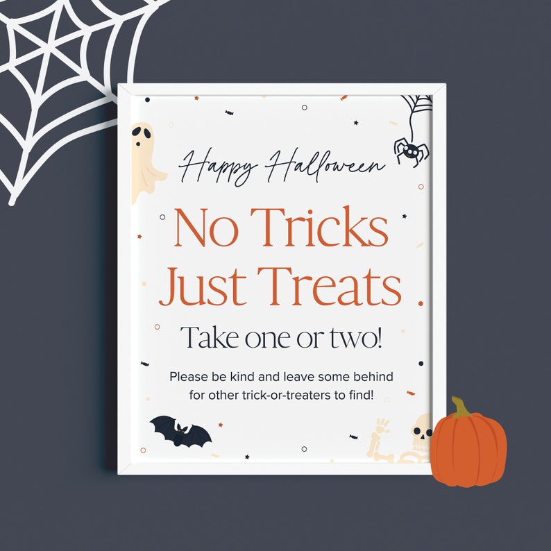 Printable Halloween Candy Bowl Sign - Etsy