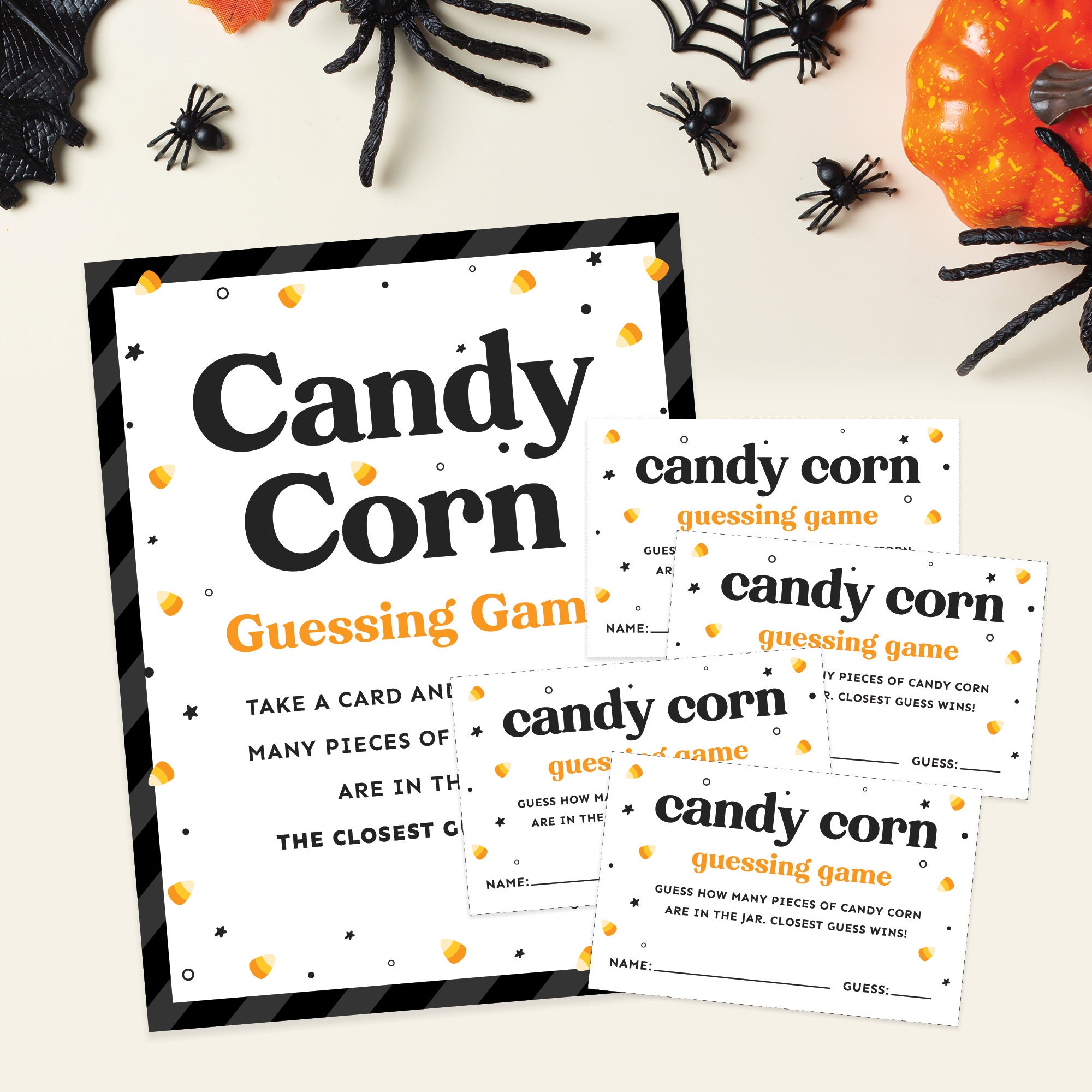 Printable Candy Corn Guessing Game - Etsy