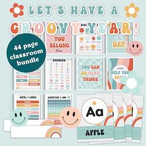 Groovy Classroom Decor Bundle - Etsy