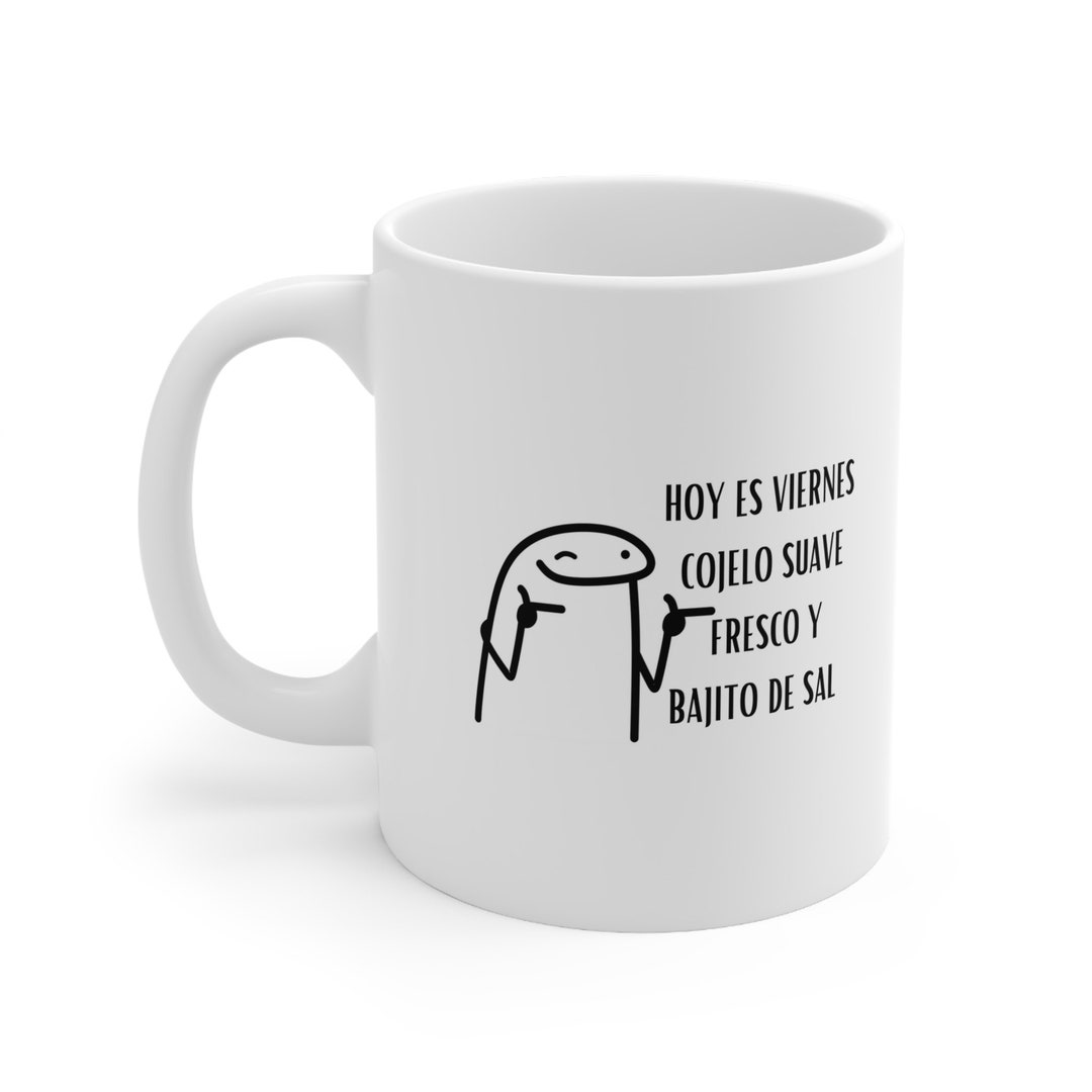 Flork Mug, Hoy Es Viernes Mug, Funny Mug , Latinos Gift, Black and ...