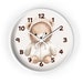 Nutural Nursery Wall Clock, Teddy Bear Clock, Cute Teddy Decor, Kids ...