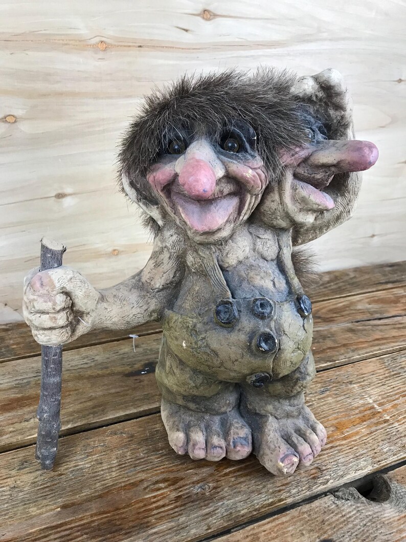Vintage Nyform 10'' Large Two Headed Troll Norwegian NORWAY - Etsy