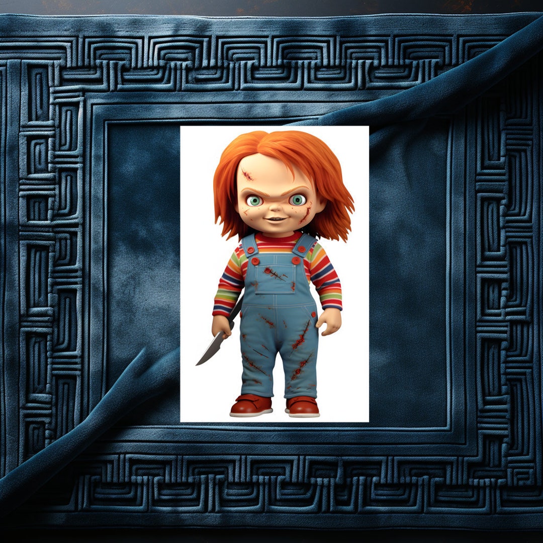 Cute Creepy Stare Realistic Chucky the Doll Smiling With Knife - Etsy ...