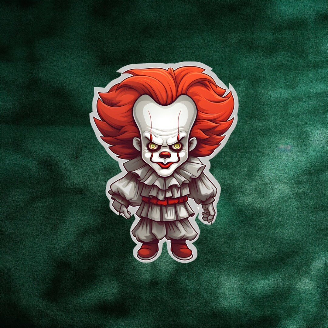 Creepy Little Chibi Pennywise the Killer Clown Scary It Movie - Etsy