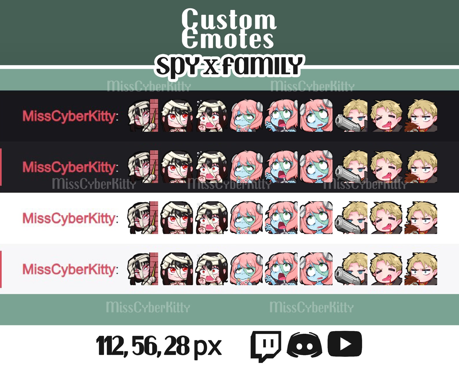 Halloween Twitch & Discord Custom Emote Pack | Trick or Treat Spy ...