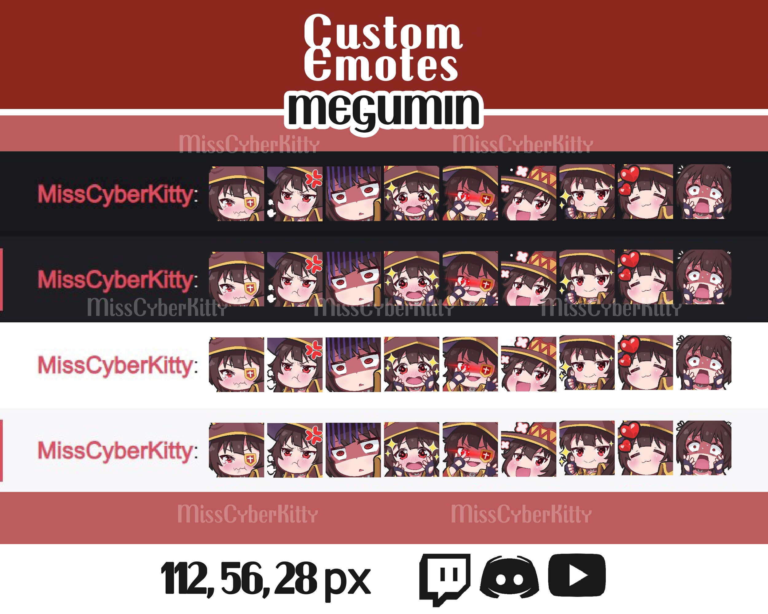 Twitch & Discord Emote Pack Explosion Magic Anime Girl Magician Arch ...