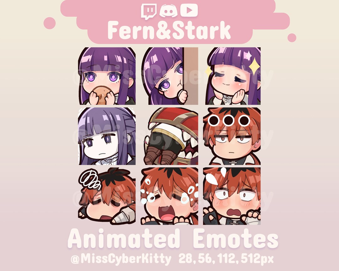 ANIMATED Twitch & Discord Emote Pack Beyond Journey's End Adventure ...