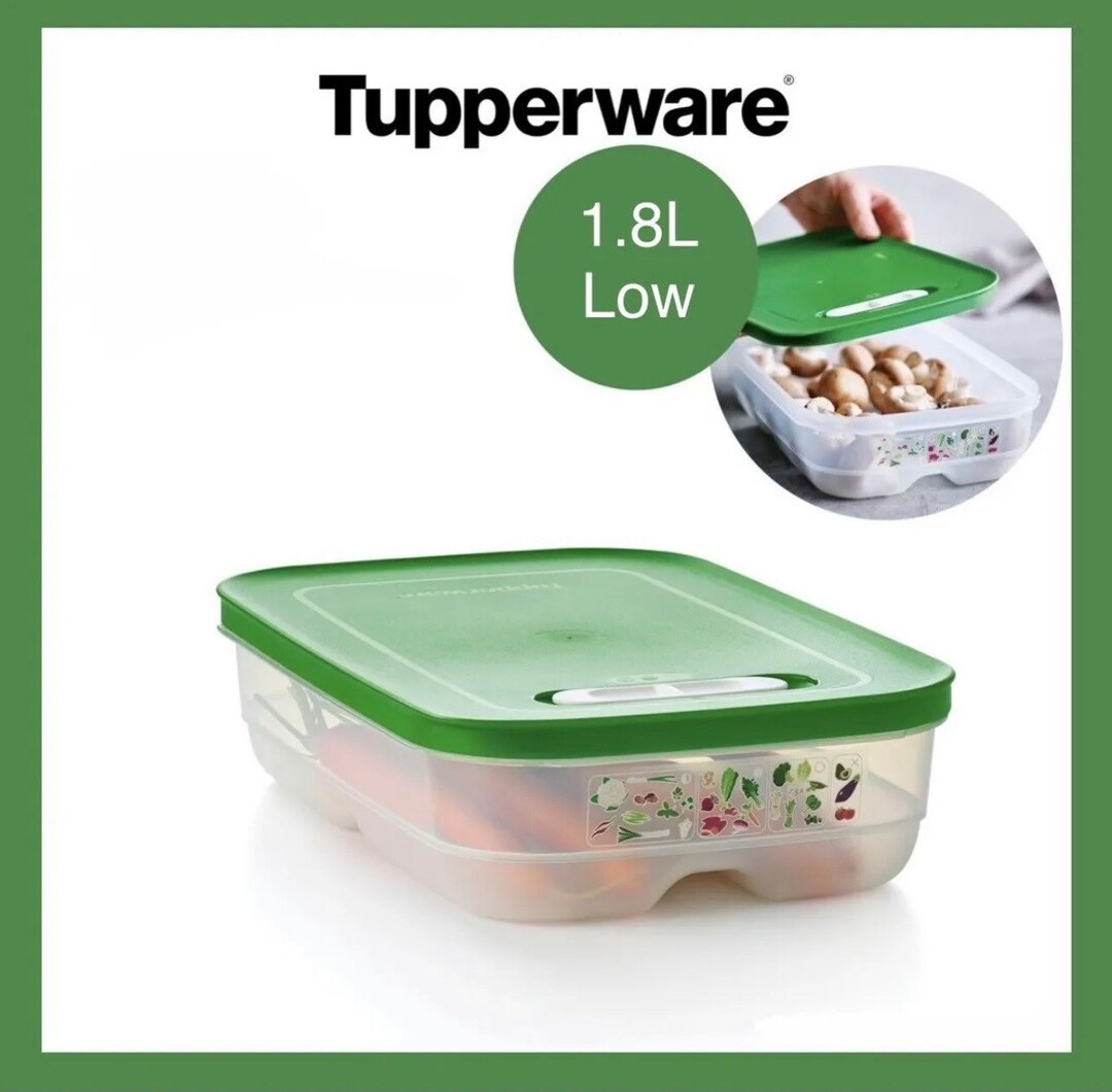 TUPPERWARE Ventsmart Fridge Container 1.8L Low NEW - Etsy